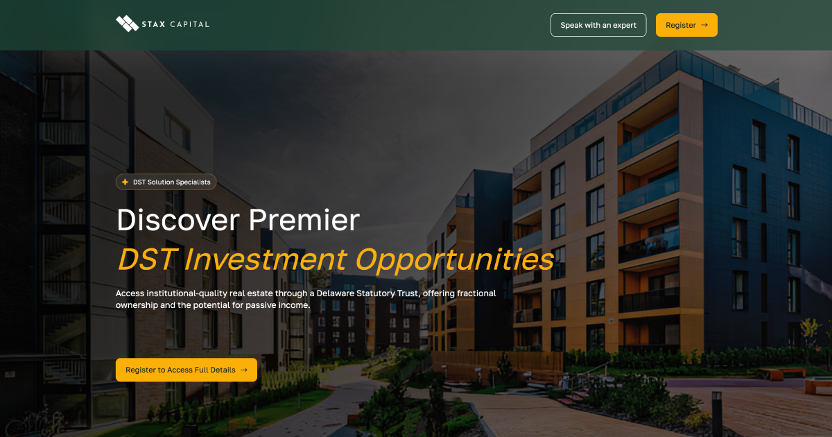 Explore Premier DST Investments at Stax Marketplace